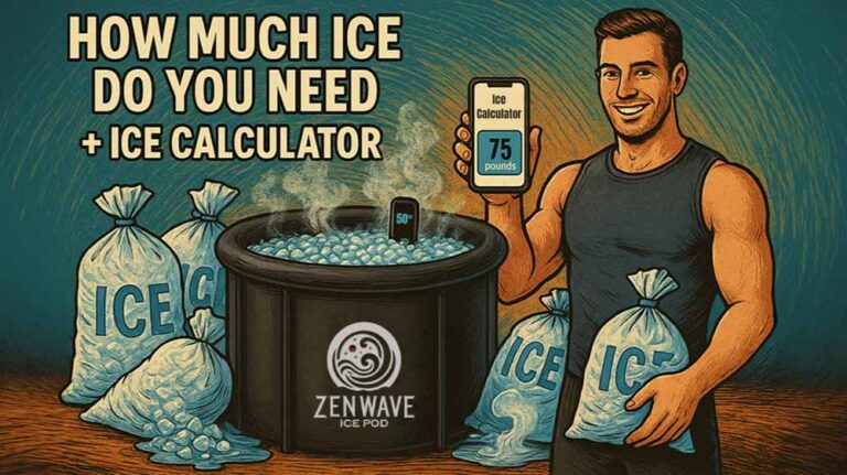 How Much Ice For An Ice Bath? (Chart + Calculator) | ZenWave